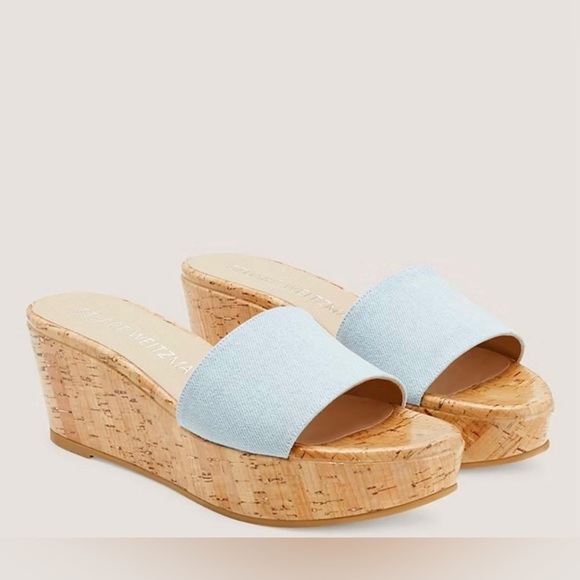 Stuart Weitzman | Shoes | Stuart Weitzman Summer Wedge Platform Slide ...